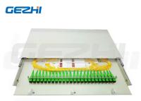 China 19inch 1U Slide Rail Rack Mount Full Cover Fiber Optic Patch Panel for sale