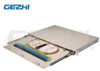 China 19inch 1U Slide Rail Rack Mount Full Cover Fiber Optic Patch Panel for sale