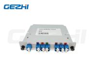 China 12CH CWDM Mux Demux 1260-1620nm Fiber Optic Equipment with LC UPC Adaptor for sale