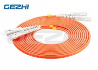 China SC Style SX/DX MM Orange Fiber Optic Cable Patch Cord with ±0.1dB Repeatability for sale