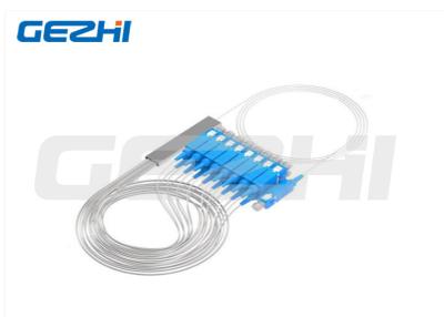 China Mini Type SC/UPC PLC Splitter with G657A1 Fiber for Low Insertion Loss Optical Signal Distribution for sale
