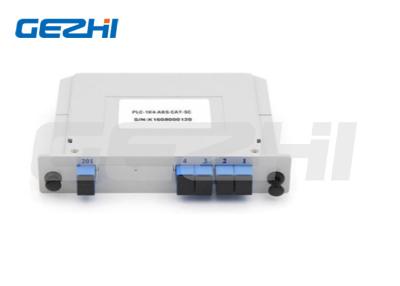 China SC/UPC 1x4 Insert Type PLC Splitter with 1260～1650 Operating Wavelength Range for Fiber Optic Networks for sale