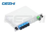 China SC/UPC 1x4 Insert Type PLC Splitter with 1260～1650 Operating Wavelength Range for Fiber Optic Networks for sale