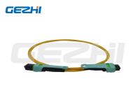 China MPO OS2 Patch Cord Single Mode 9/125μm High-Density MPO Fiber Optic Patch Cord for sale