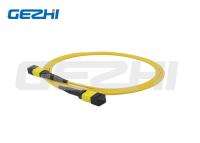 China MPO OS2 Patch Cord Single Mode 9/125μm High-Density MPO Fiber Optic Patch Cord for sale