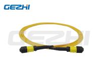 China MPO OS2 Patch Cord Single Mode 9/125μm High-Density MPO Fiber Optic Patch Cord for sale