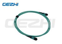 China MPO Patch Cord OM3 Multimode 50/125μm with 8F /12F /24F Fiber Count and MPO/MTP Connector for High-Density Data Centers for sale