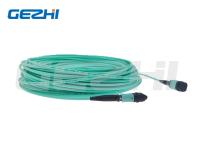 China MPO Patch Cord OM3 Multimode 50/125μm with 8F /12F /24F Fiber Count and MPO/MTP Connector for High-Density Data Centers for sale