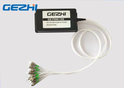China Multi Channel 1x8 Single Mode 13/15 Fiber Optical Switches for sale