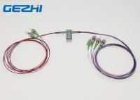 China 1550nm 1 Meter FC/APC Dual 2x4 Fiber Optic Switches for sale