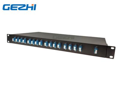 China 1U 19 Inch Rack Mount Dual Network Fiber 1x16 DWDM Mux Demux for sale