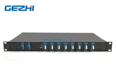 China 1x8 Channel Coarse WDM Dual Fiber CWDM Solution with 1470~1610nm Wavelength in 19