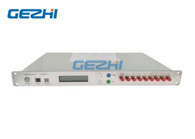 China 1100nm RS232 Controlled 1x8 Multimode Optical Switch Module in 19