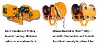 China 3.2Ton Workshop Yellow Collor Electric Chain Hoist With Motor Trolley for sale