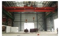China Yellow Painting Double Girder Eot Crane 20ton Capacity With Hoist Trolley for sale