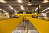 China 50Ton European Model Yellow Double Girder EOT Crane With ABB Motor In Workshop for sale