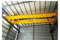 China Double Speed Electric Hoist Single Girder Bridge Crane 32 Ton With Hook for sale