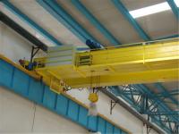 China Double Speed Electric Hoist Single Girder Bridge Crane 32 Ton With Hook for sale
