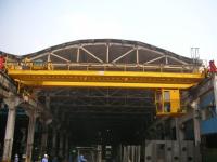 China Double Girder Electric Overhead Travelling Crane Heavy Duty Box Type for sale