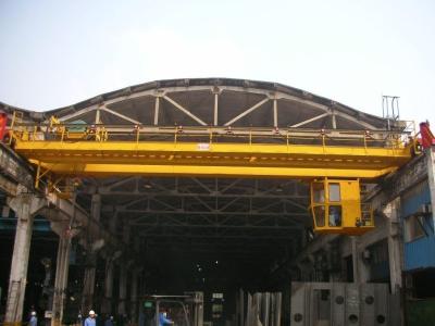 China Double Girder Electric Overhead Travelling Crane Heavy Duty Box Type for sale