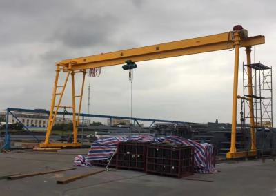 China 5 Ton Movable Gantry Crane With Wirerope Electric Hoist Outdoor Using for sale