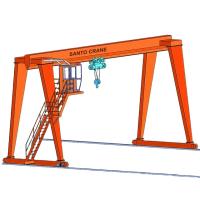 China 32t CD Hoist Overhead Crane Single Girder Dual Speed Motor / Frequency Conversion Motor for sale