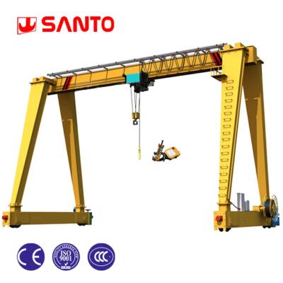 China Yellow/Red Container Gantry Crane Q235B/Q345E Materials Cab/Wireless Control Mode for sale