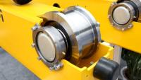 China Heat Treated Hardness EU Standard Forged Crane Wheels Wearproof Fracture Resistant for sale