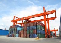 China 35-50T Rail Mounted Stacking Cranes 45m/Min Double Girder Gantry Crane for sale