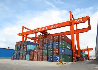 China 35-50T Rail Mounted Stacking Cranes 45m/Min Double Girder Gantry Crane for sale