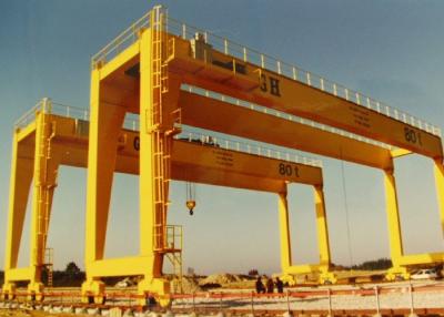 China Span 26m 30m 35m Port Container Crane 200KW To 300KW RMG Rail Mounted Gantry for sale