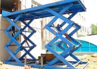 China SANTO Stationary Hydraulic 3 Ton Scissor Lift 5.5KW Electric Lift For Construction for sale