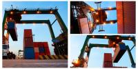 China QU70 QU80 Rail Port Container Crane Automated Stacking Container Unloading Crane for sale