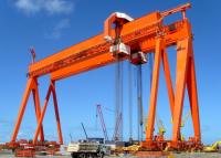 China ODM Workshop Electric Double Girder Gantry Crane For Material Loading for sale