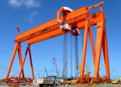 China ODM Workshop Electric Double Girder Gantry Crane For Material Loading for sale
