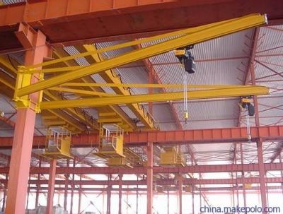 China BZ0.5 To BZ8 Dock Wall Travelling Jib Cranes Long Movement Without Floor Space for sale