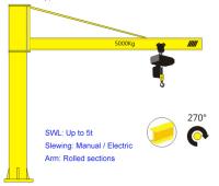 China Swing Arm Hoisting Jib Crane 3 Ton 5 Ton 16 Ton for sale