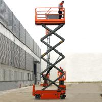 China 6m 10m 12m 272kg Hydraulic Lifting Platform Electric Automotive Scissor Lift Platform for sale