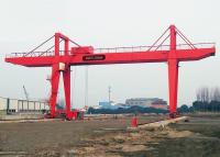 China Electricity Powered 10-75t Double Girder Gantry Crane Smooth Lifting With Wireless Remote Control for sale