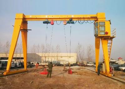 China 10 Ton 16 Ton 20 Ton Single Beam Gantry Crane Outdoor Using MH Model for sale