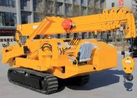 China Lift Height 5.5m-17.8m Foldable Spider Crawler Crane For Roof Work for sale