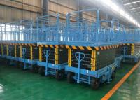 China Mobile 14m 450kg Hydraulic Lifting Platform With Level Alarm Balance Valve for sale