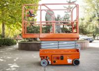 China 8m To 14m Height Self Propelled Electric Scissor Lift 300kg Mobile Aerial Work Platform for sale