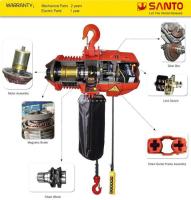 China Customized HHBD 2 Ton Electric Chain Hoist With Hook / Motorized Trolley for sale