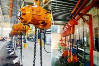 China Customized HHBD 2 Ton Electric Chain Hoist With Hook / Motorized Trolley for sale