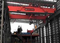China QDY 5-74/20 Ton Double Girder Steel Gantry Crane A7 Double Hook Casting Ladle Crane for sale