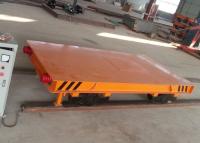 China Customized Heavy Duty Electric Transfer Cart On Rail 10 Ton To 100 Ton Transfer Cart for sale