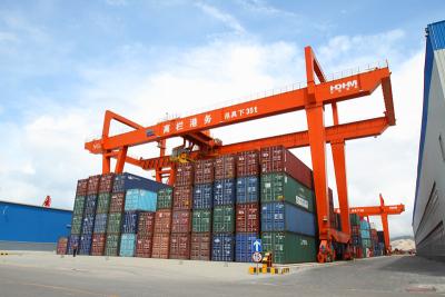 China 40T RMG Automated Rail Mounted Gantry Crane 12m To 21m Lifting Height for sale