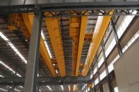 China LH Type Mobile Electric Double Girder Overhead Crane 50Ton with Electric Trolley for sale