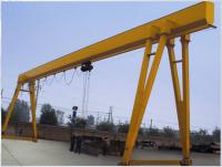 China Single Beam Motorized Gantry Crane Santo Crane 10t With Electric Hoist for sale